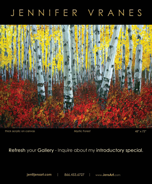 Aspen Paintings by Contemporary Aspen Artist Jennifer Vranes, Birch ...