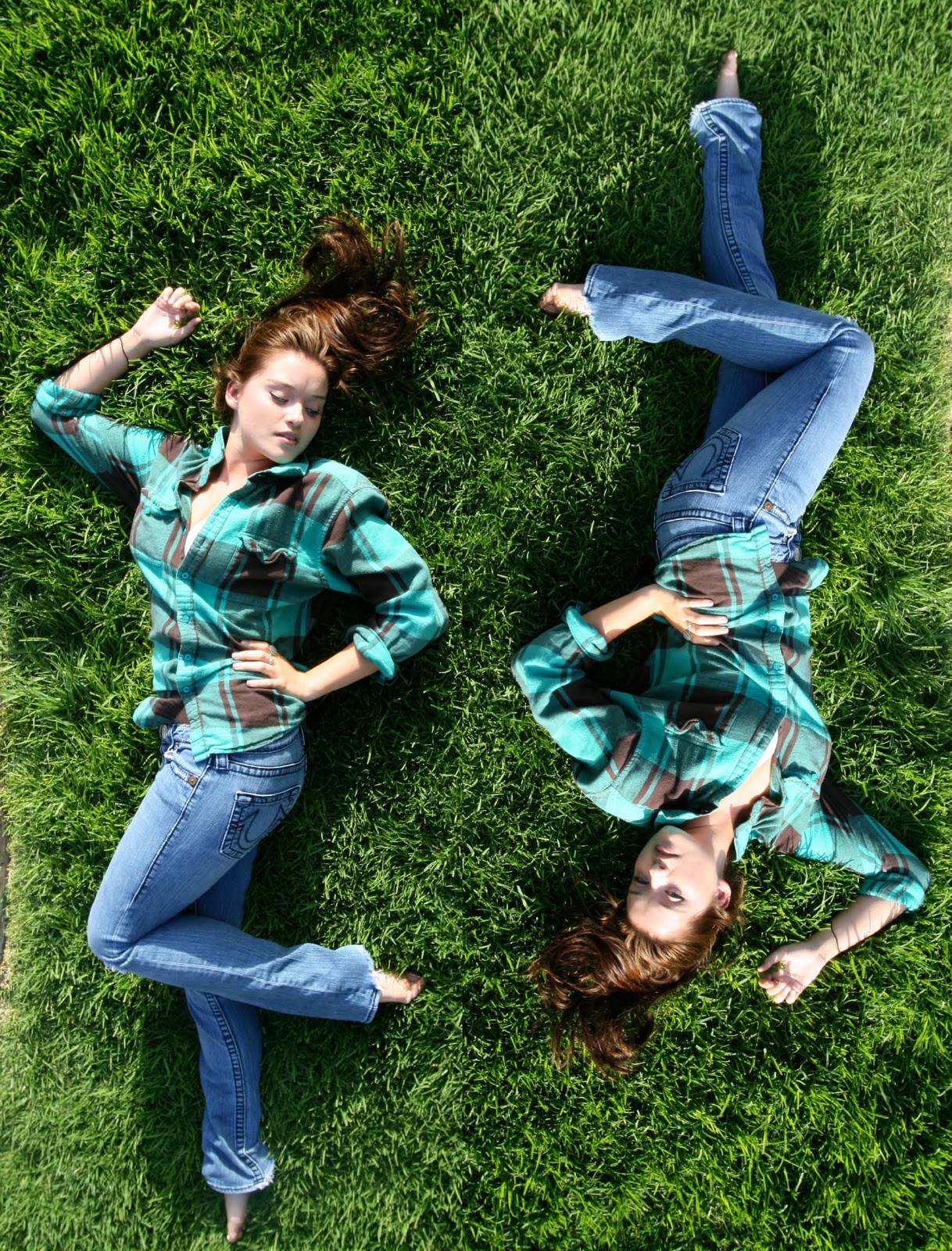 THE COMING CROWD: GIRLS ROLL AROUND in the GRASS