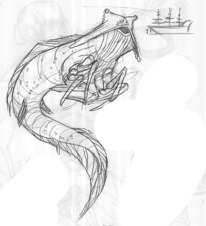 Drawing Madness!: Sea Monster Studies