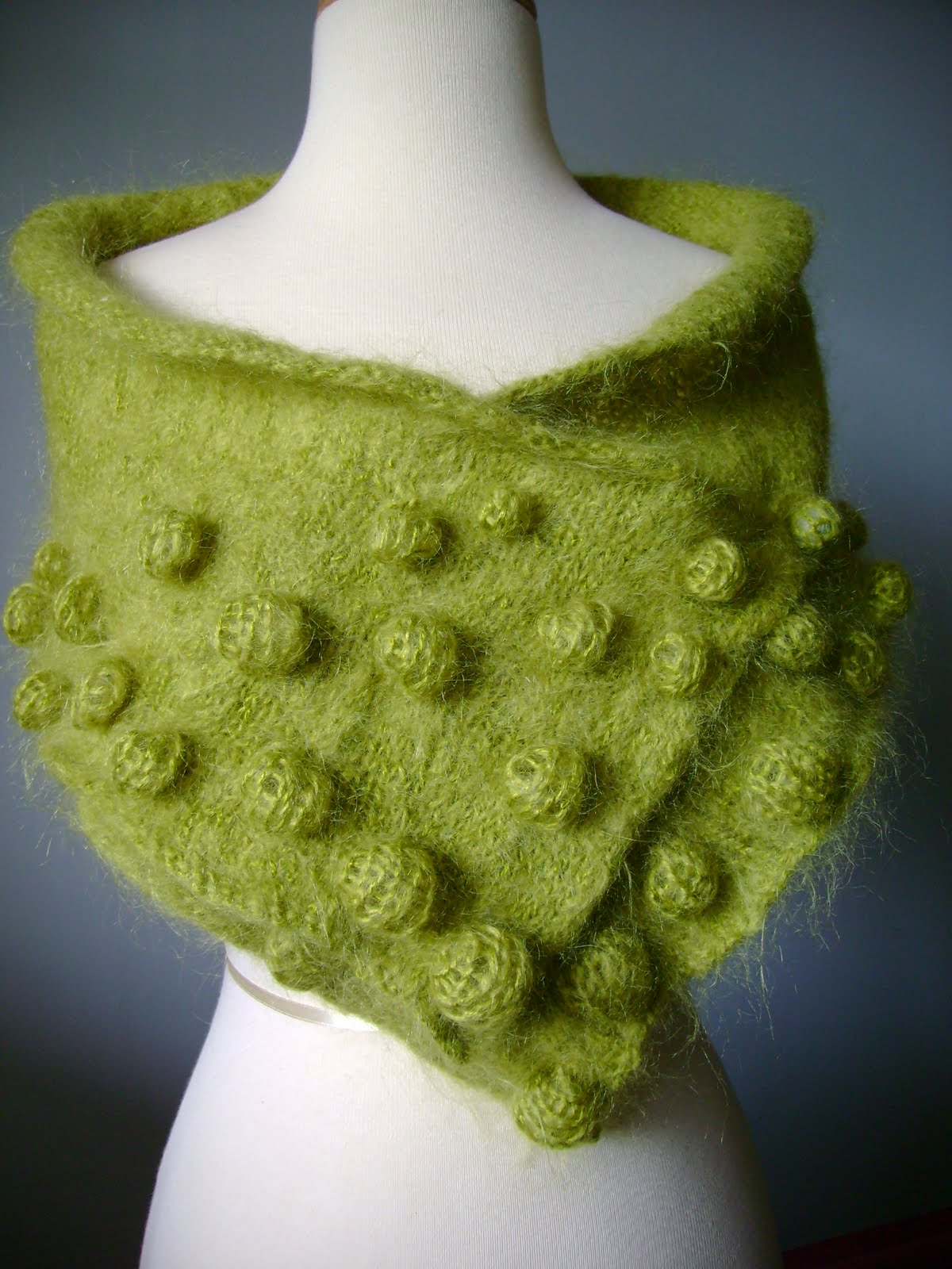 Laboratory of Fashion: Knitted Felted Bubble capelet / wrap High ...