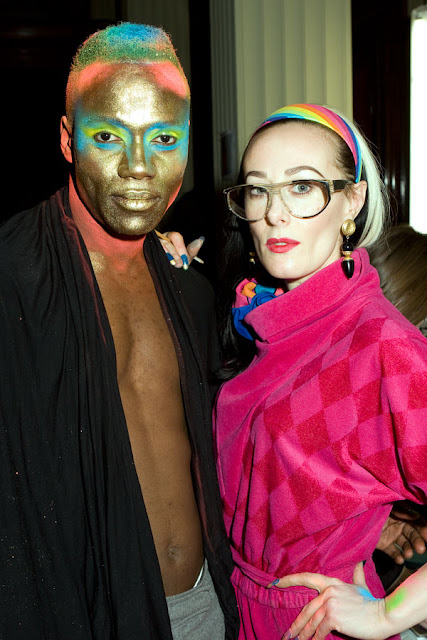 The Fashion Scout: Make up artist Alex Box backstage at House of Blue Eyes