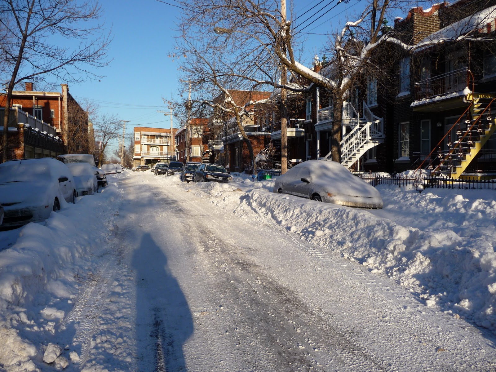 Destination: Montréal !: Notre première tempête de neige