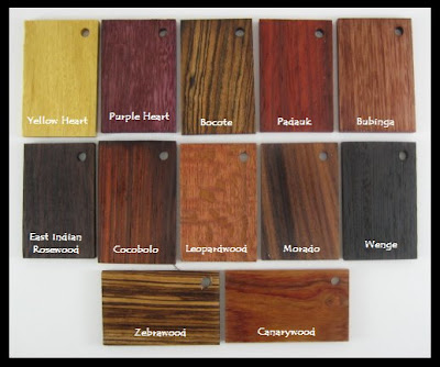 perfectlybuilt: Exotic Wood Samples