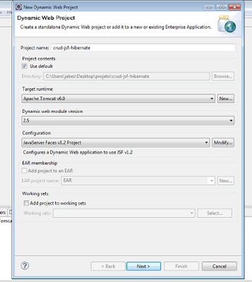 CRUD com JSF e Hibernate usando Eclipse, TomCat e MySQL (Parte 1) ~ Jabes Felipe