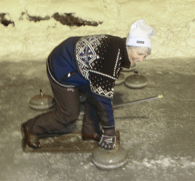 CURLING TODAY: Outside curling at Glenesk