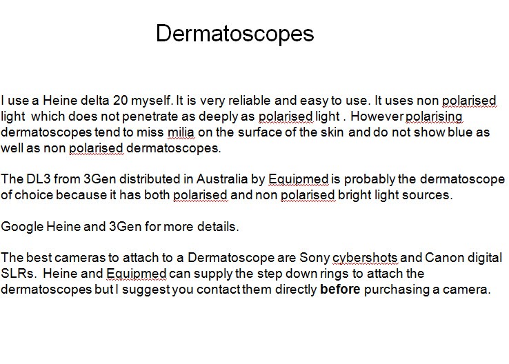 Dermoscopy Made Simple: Which dermatoscope should I buy? and Using my ...