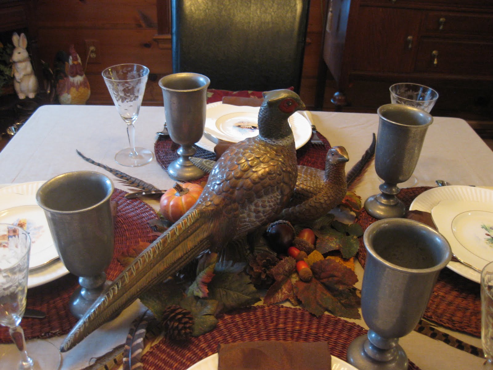 Mid-Atlantic Martha: Tablescape Thursday - Pheasant Fall