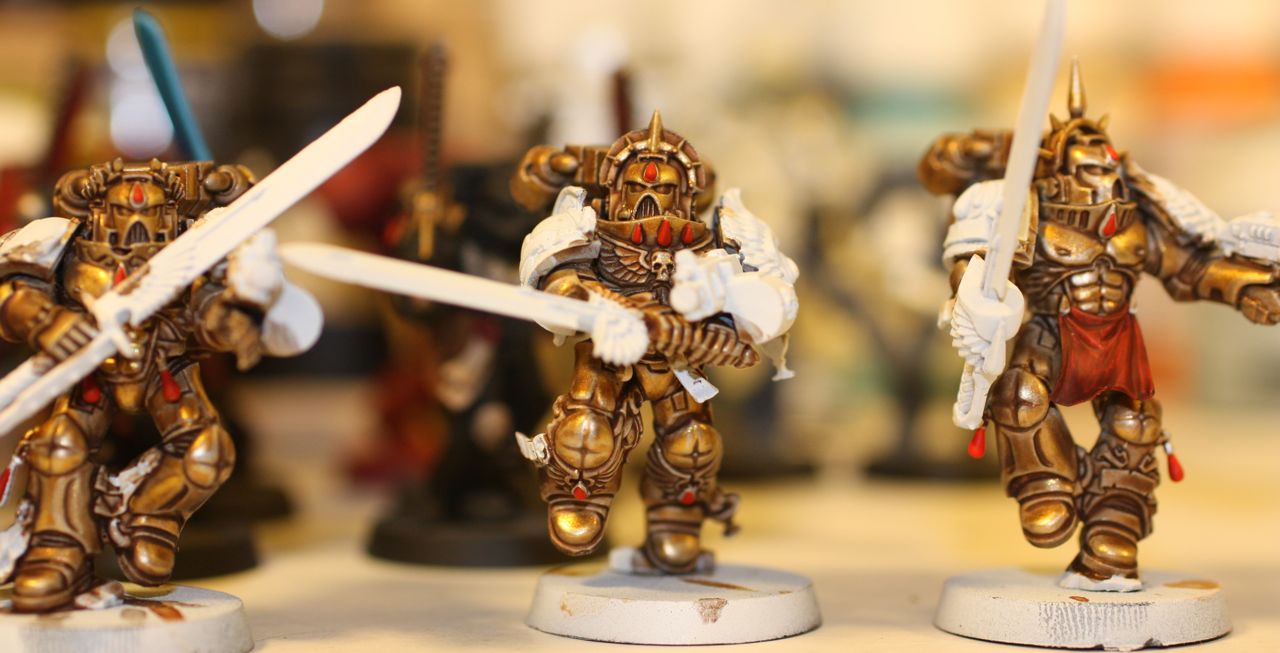 40k Hobby Blog: Sanguinary Guard: WIP Metallic