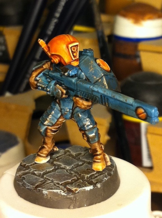 40k Hobby Blog: Another Tau Test:Blue
