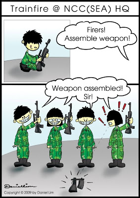 Daniel Lim - Cartoons: BBSS NCC (SEA) - TRAINFIRE @ NCC (HQ)