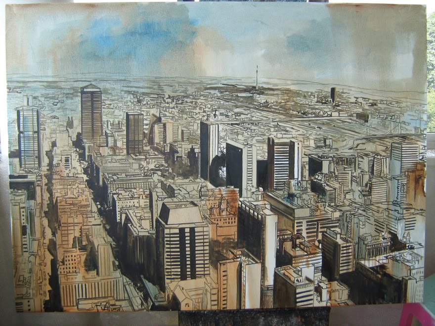 Hermann Niebuhr: New Joburg painting, stage two