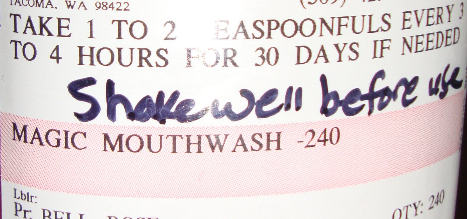 Lumps and Lipstick.: magic mouthwash