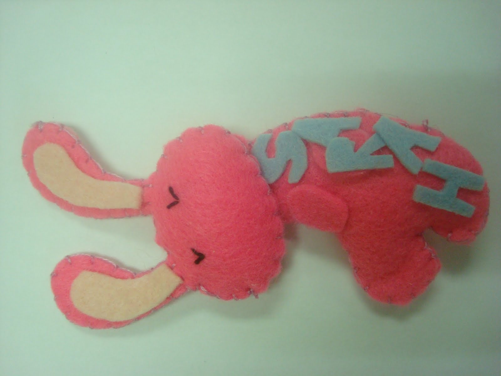D' Jarum: Felt magnet animal with name