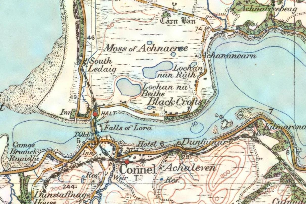 except the Kyles and Western Isles: Connel Ferry