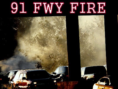 RANDY ECONOMY: MY WORLD: Car crash sparks brush fire on 91 Freeway and ...