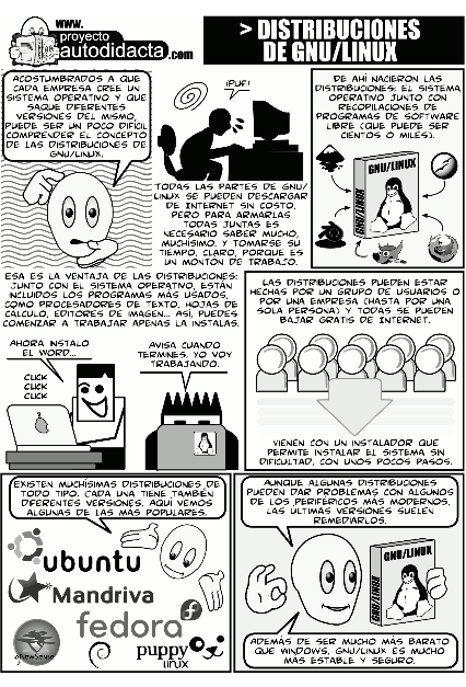 Acerca de Ubuntu: Historia de GNU/Linux en Comics