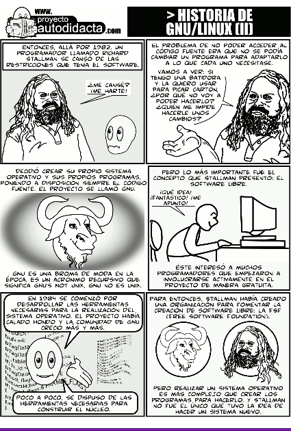 Acerca de Ubuntu: Historia de GNU/Linux en Comics