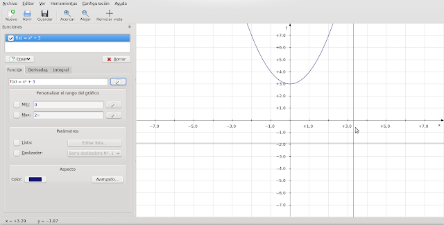 Acerca de Ubuntu: Trazador de funciones KmPlot