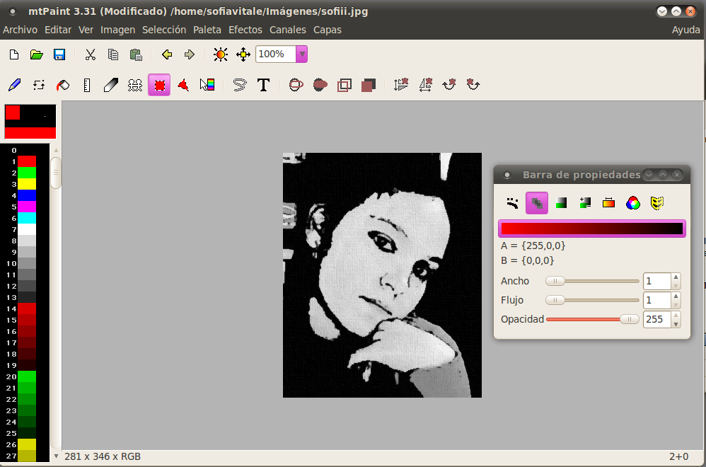 Acerca de Ubuntu: mtPaint: realizá tus dibujos y editá tus fotos