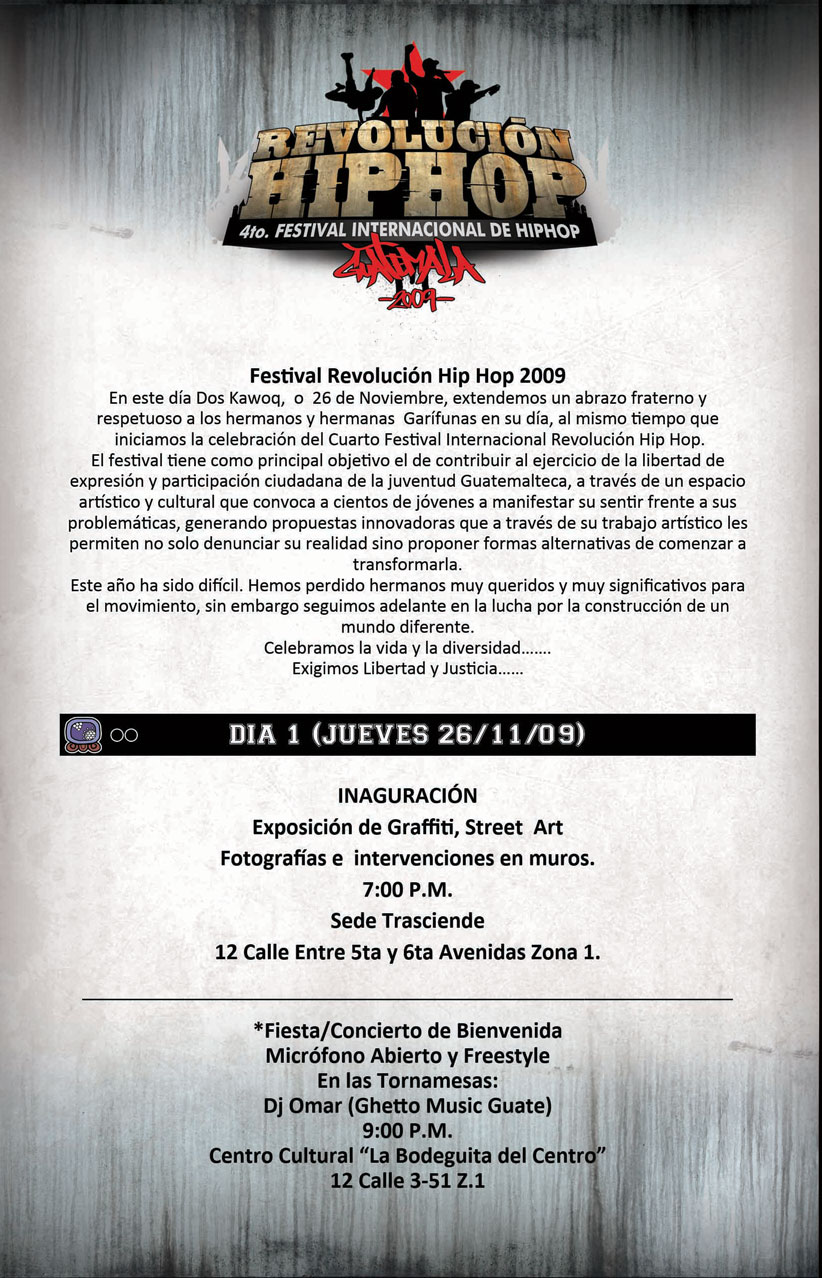 PARANOICO502: FESTIVAL REVOLUCION HIP HOP 2009
