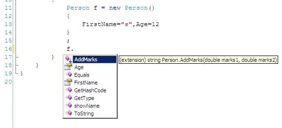 Extension Methods - add methods to class