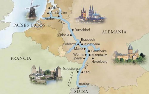 CRUCERO POR EL RIN: ITINERARIO