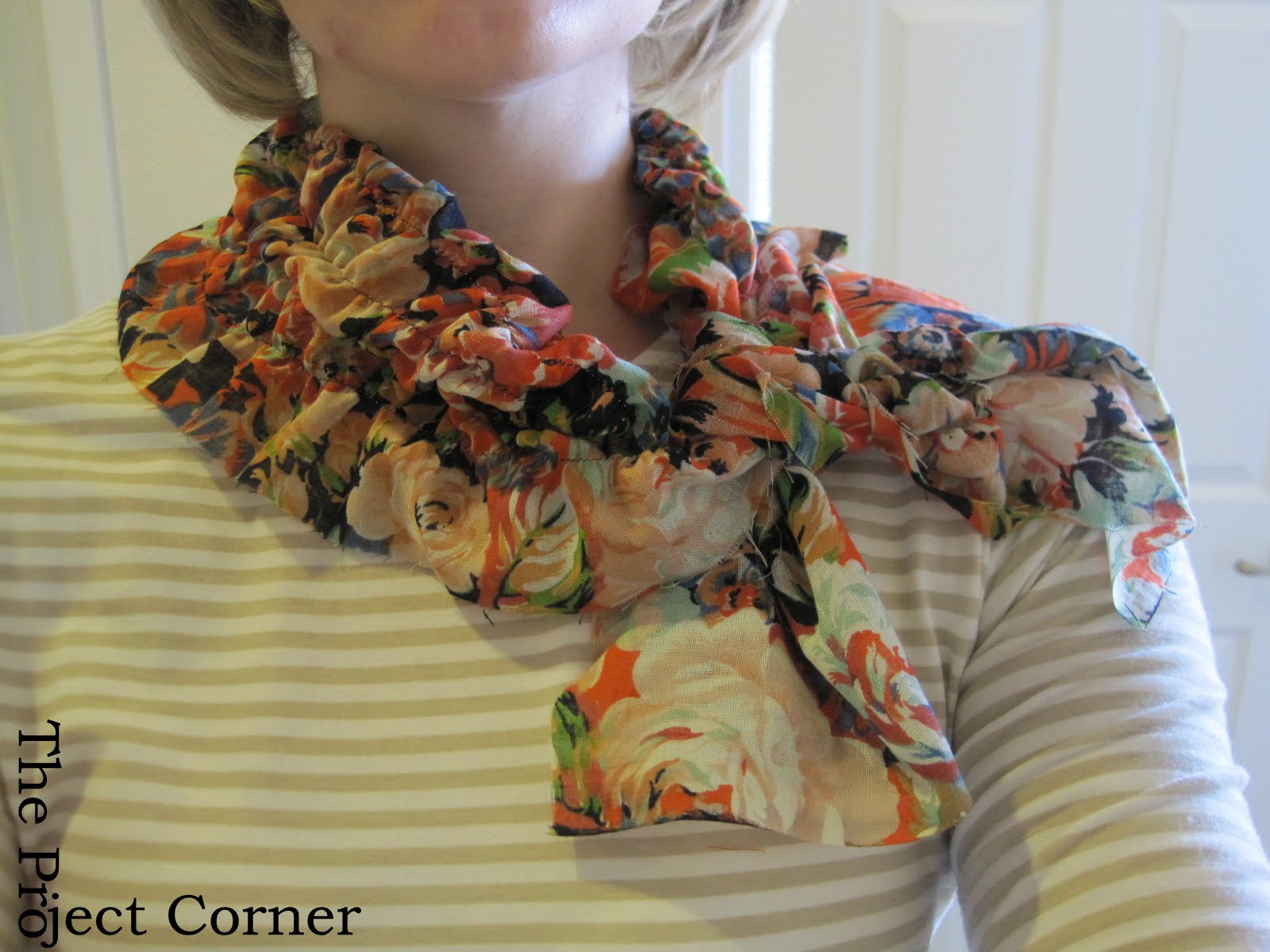 The Project Corner: Scarf Week..Project #4 Shirred Scarf