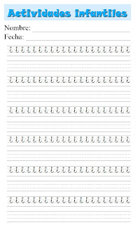 FICHAS CALIGRAFIA PARA IMPRIMIR : LETRA T : ACTIVIDADES PARA NIÑOS