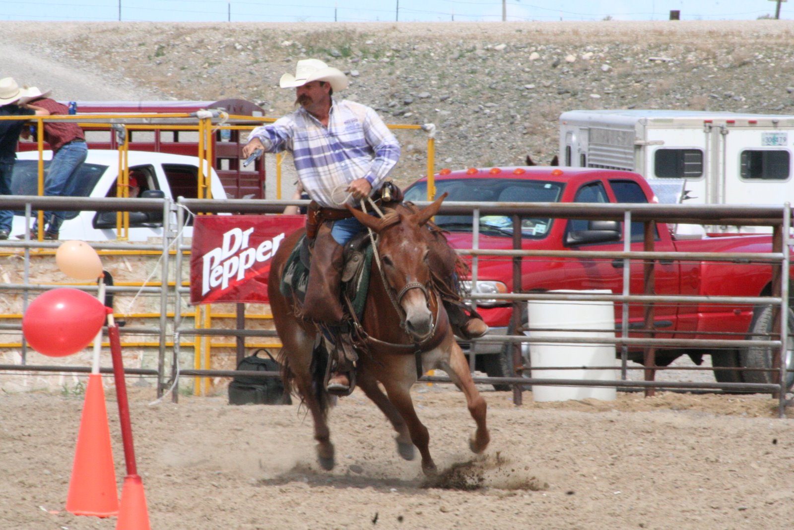 PairADice Mules: Mounted Cowboy Shooting at Jake Clark Mule Days