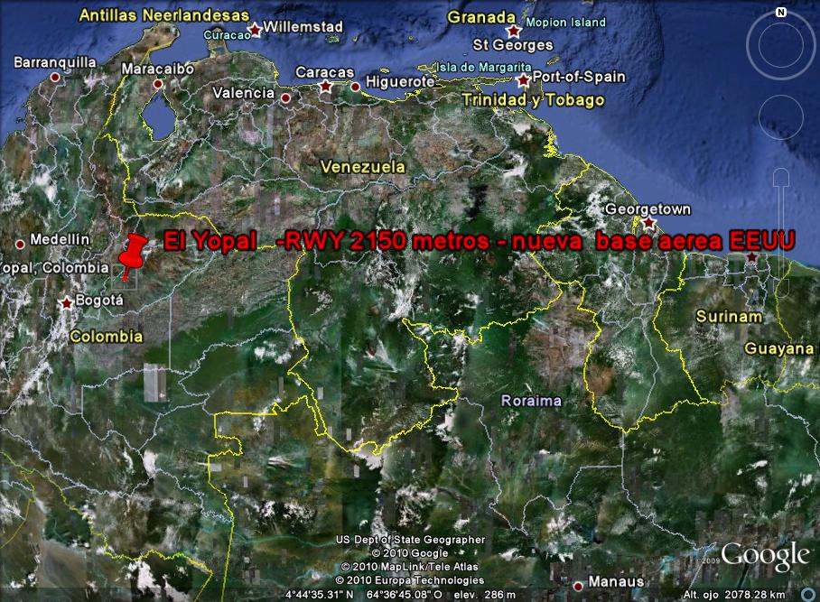 DEMOSTENES: Base Aerea EEUU-E l Yopal- Colombia