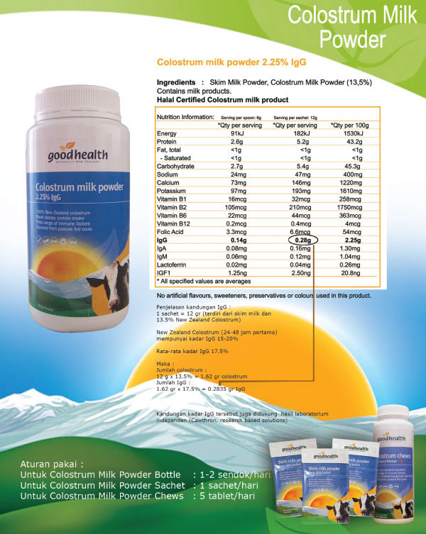 Good Health Colostrum Milk Powder