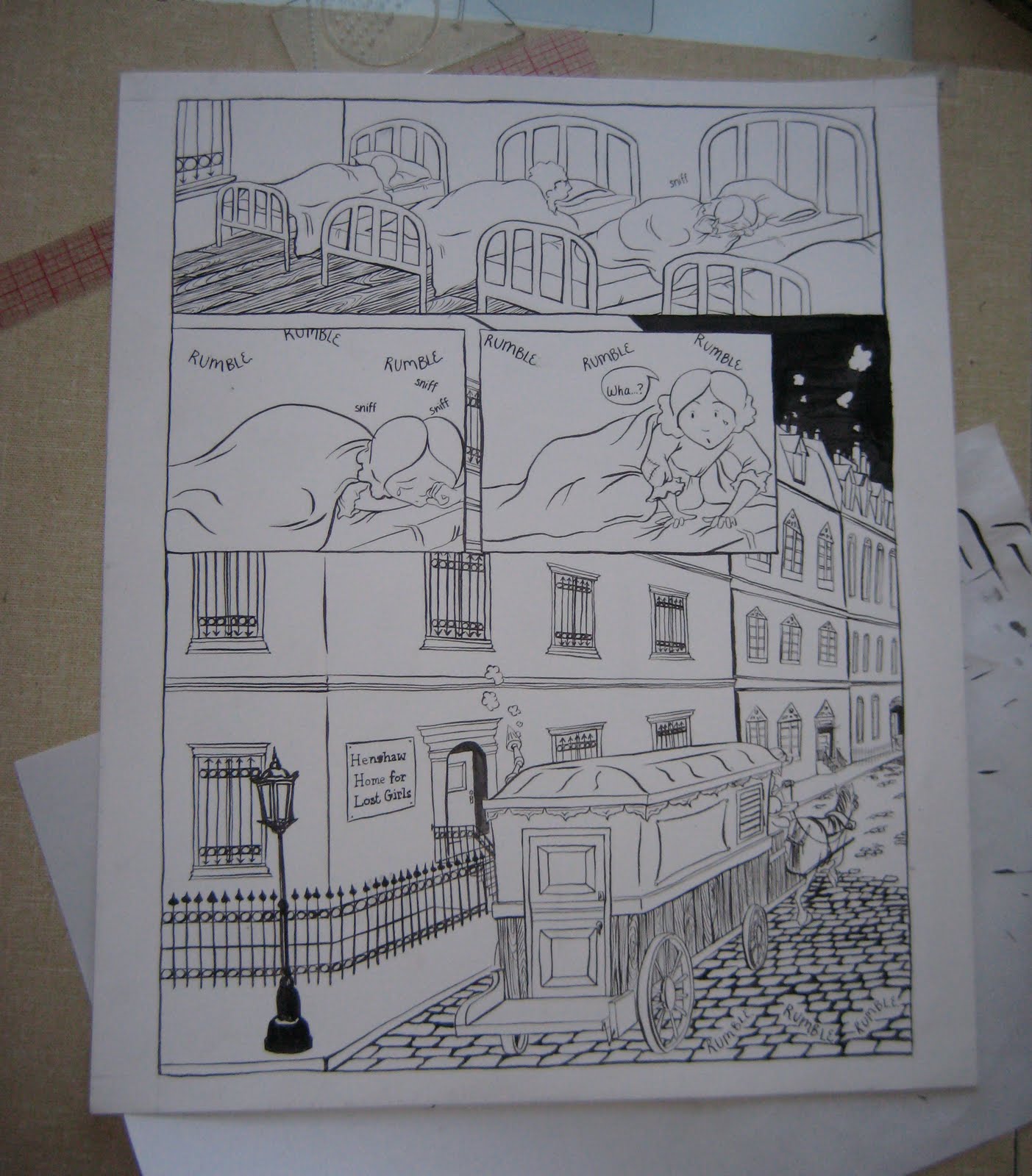 Hogwash & Nonsense: Comics and Graphic Novels: Process Work