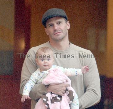 David Boreanaz: David takes his beautiful family out for dinner