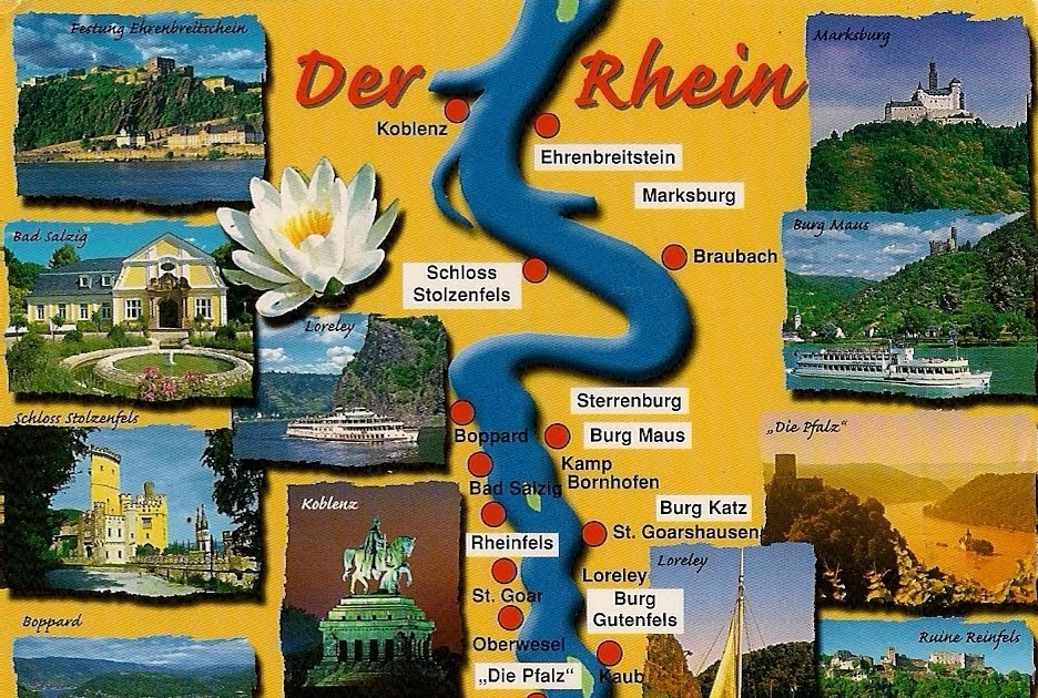 MY UNESCO WHS POSTCARDS COLLECTION: GERMANY - Upper Middle Rhine Valley