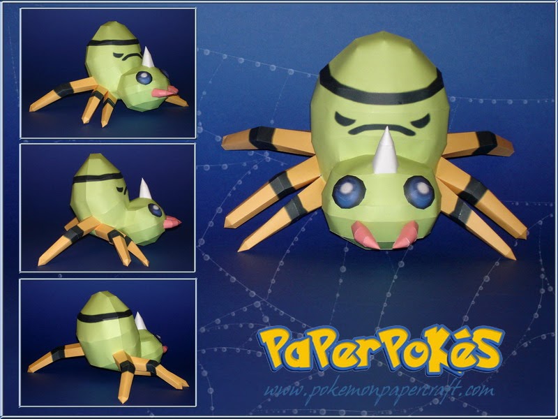 PaperPokés - Pokémon Papercraft: SPINARAK
