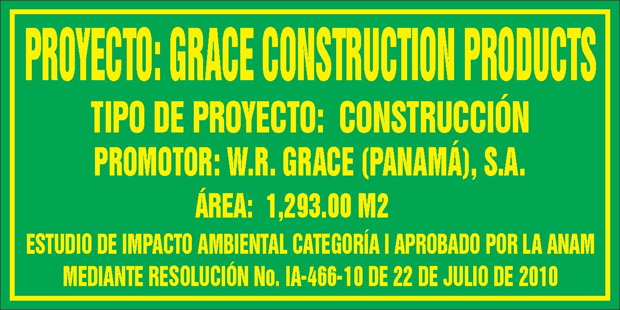 Star Investment: Letreros para proyectos solicitados por la Anam