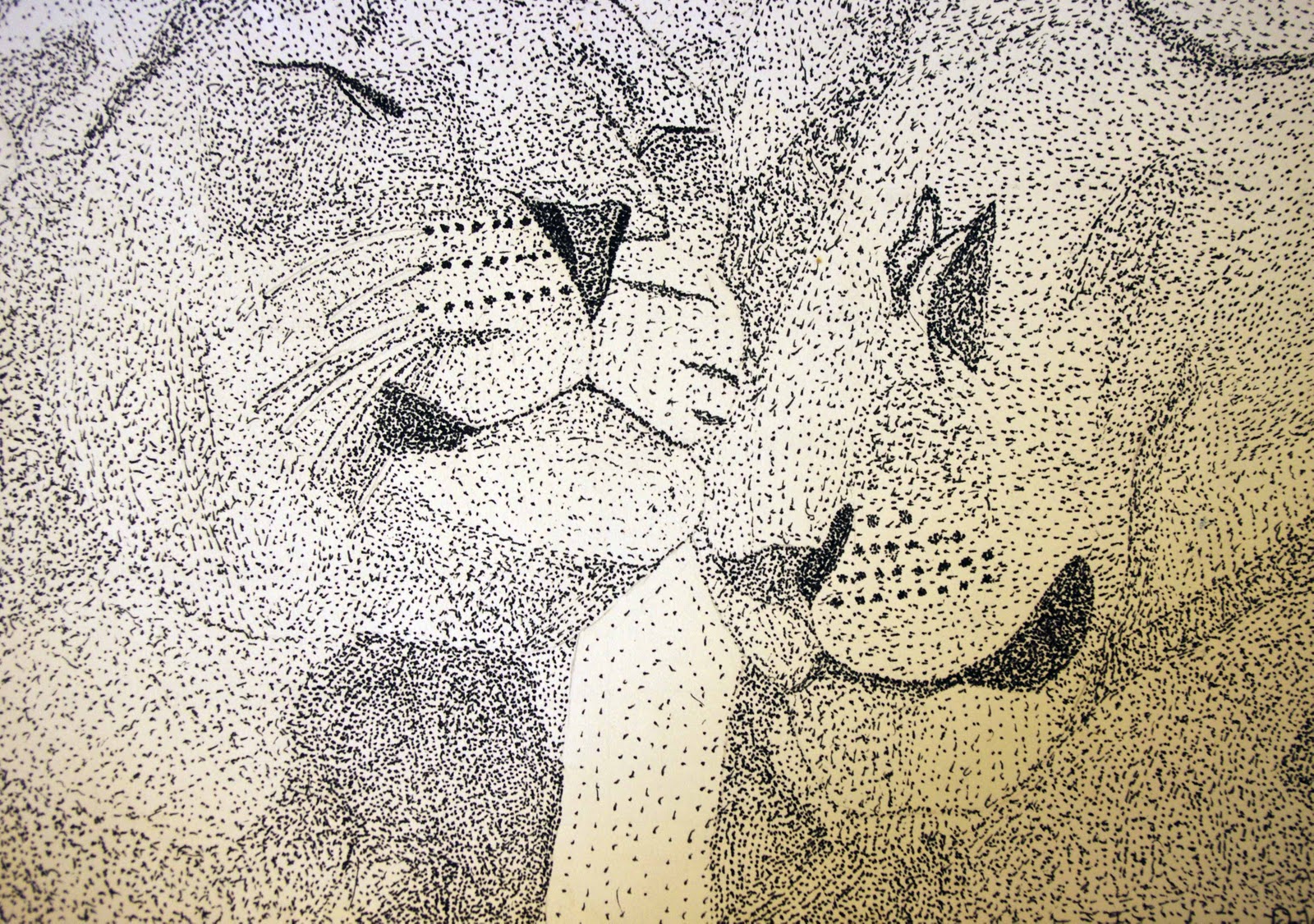 art @ the heart: Grade 9-10 Stipple Animals