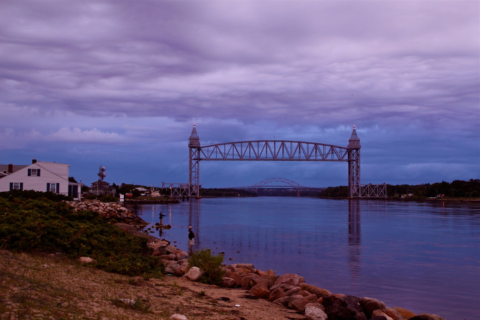 Capture My World : Cape Cod Canal Sunrise: 2 Bridges