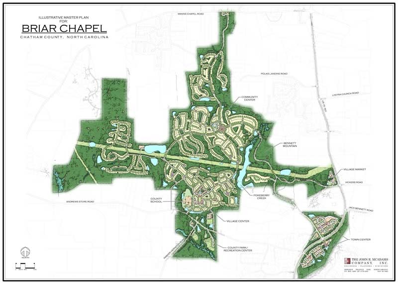 Briar Chapel Homes : Chapel Hill: Illustrated Master Plan Posted