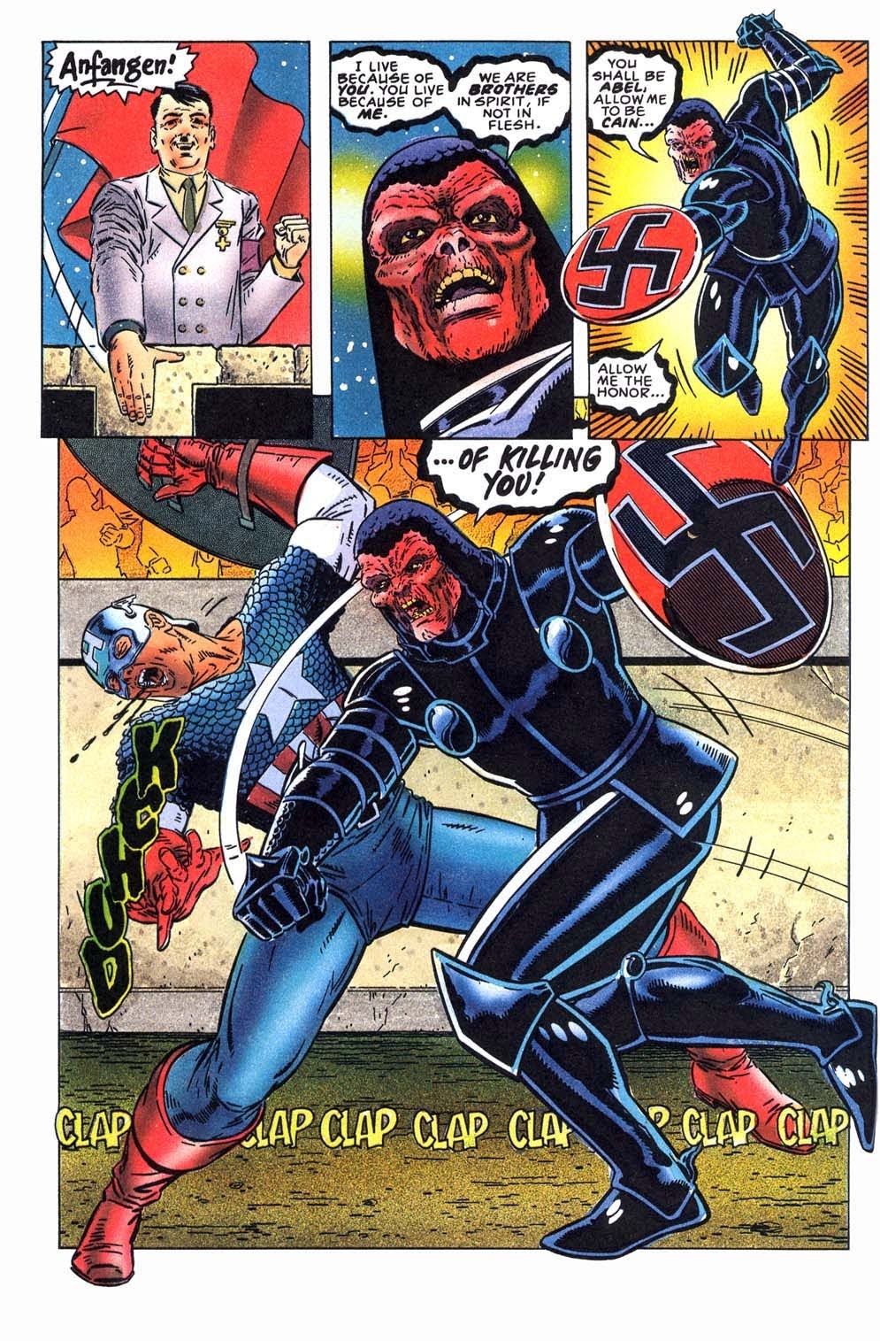 Captain America Movie: Classic Red Skull Comic Clips & Captain America ...