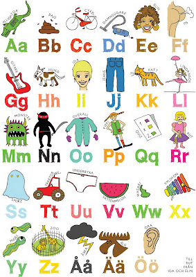 Elin Stavenow - portfölj: ABC-plansch