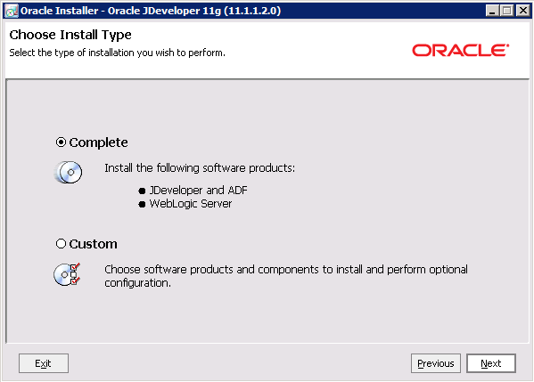 One Size Doesn T Fit All Installing Jdeveloper 11g V11 1 1 2 0 Under Windows