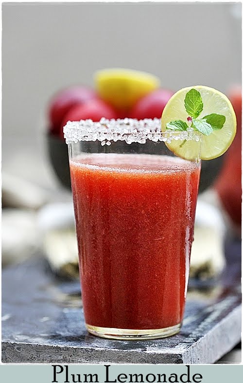 {No Bake/ Cooler} PLUM LEMONADE! - Passionate About Baking