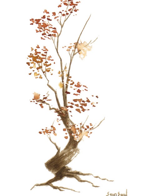 Little Watercolor Trees: Crying Over Colorless Paintings