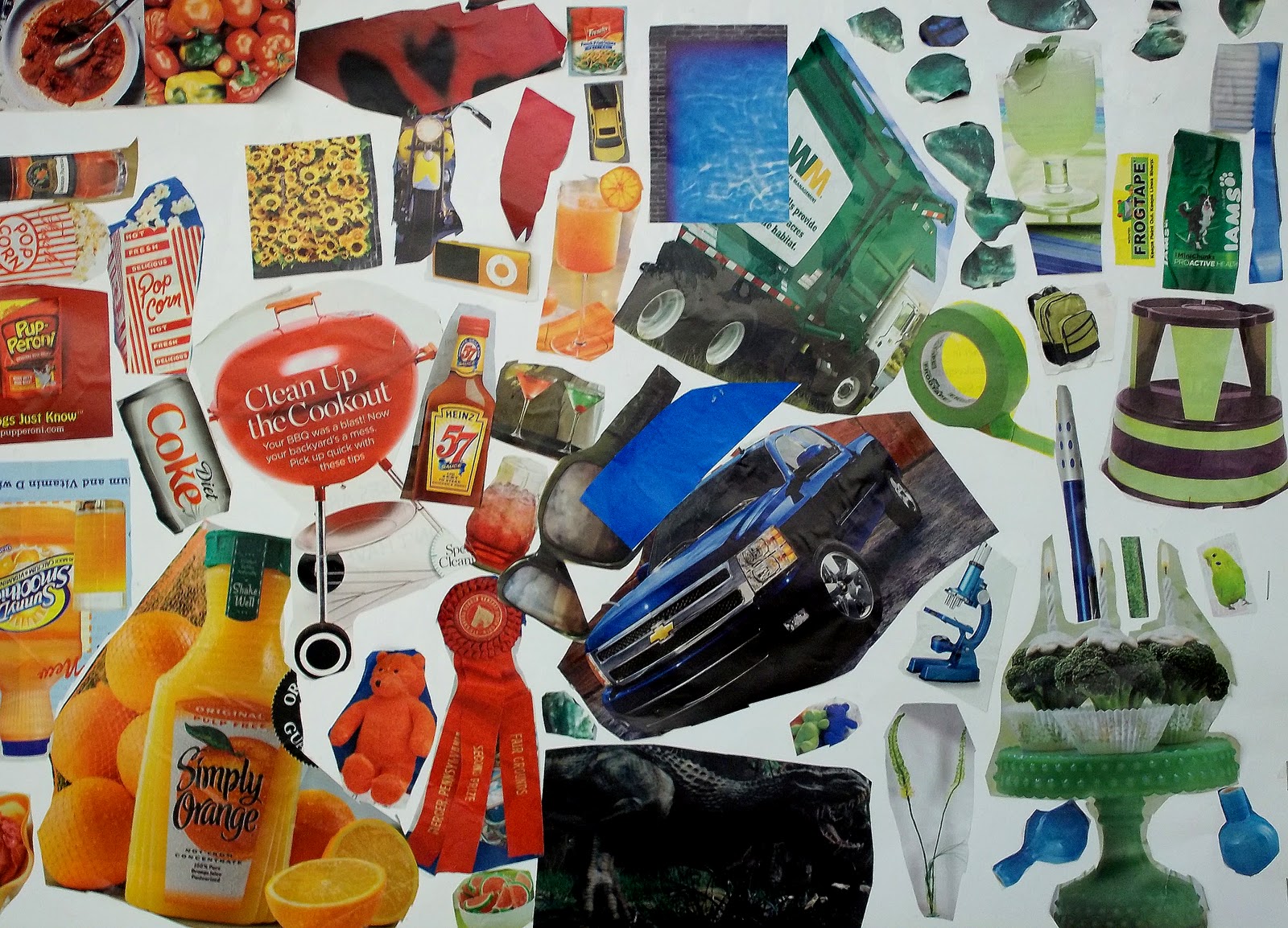 Monument Valley Regional Middle School Art Class: Warm & Cool Collages ...
