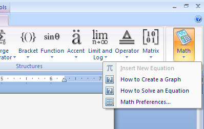 Microsoft Math Add-in for Microsoft Word 2007/2010