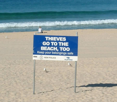 17 hilarious anti - theft signs
