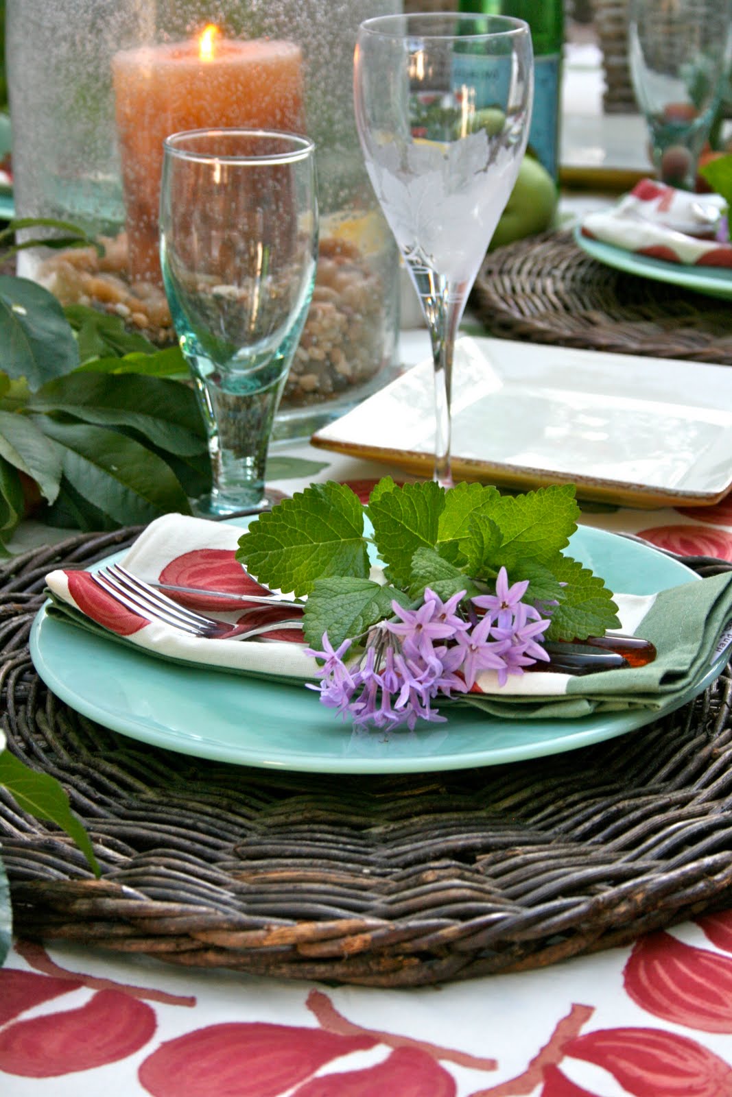 The Polished Pebble: Saturday Night: dinner in the orchard