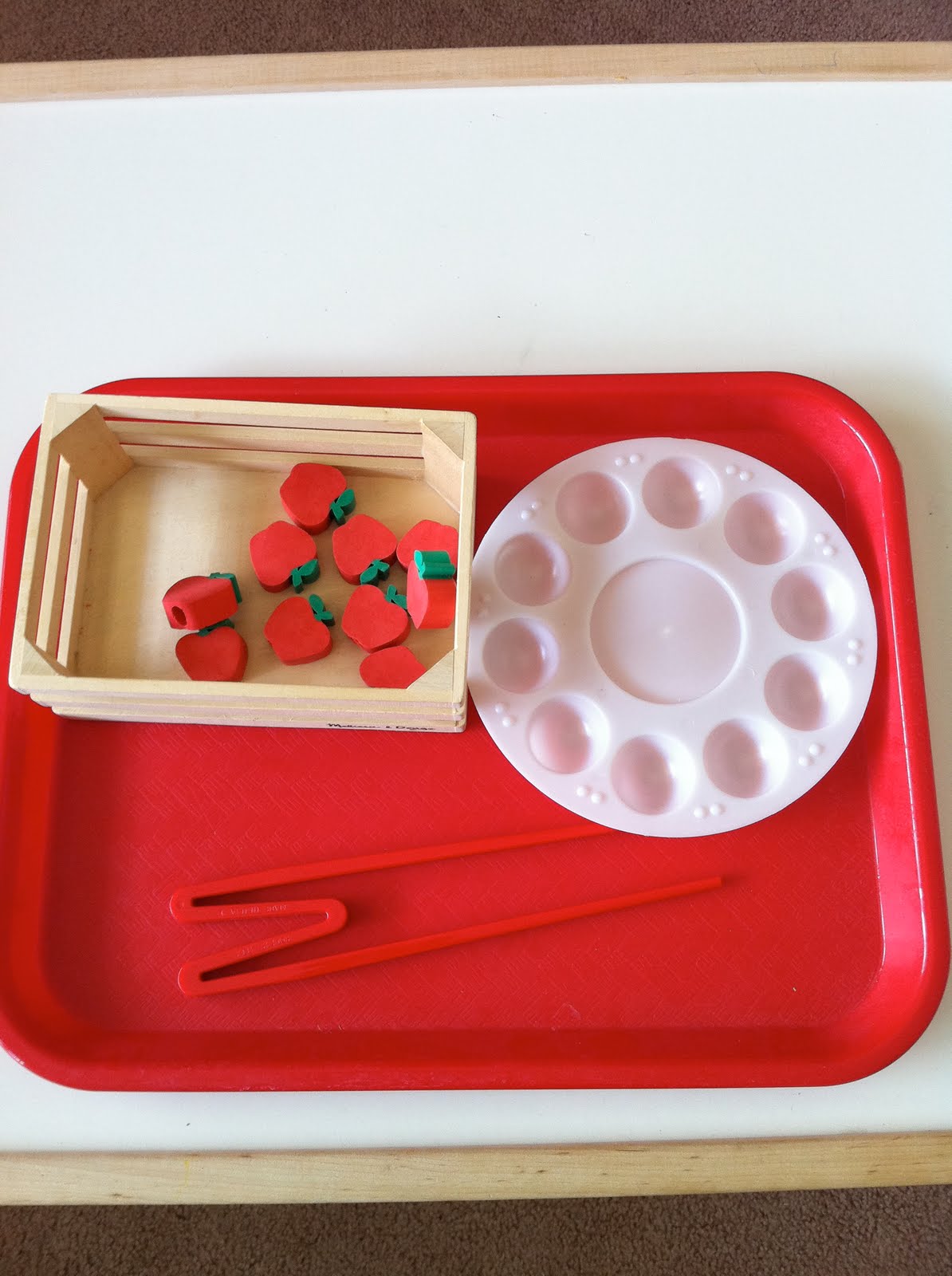 Children's Garden Montessori Preschool: September Apple Themed Work