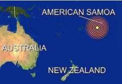 Tsunami de Samoa en Google Maps